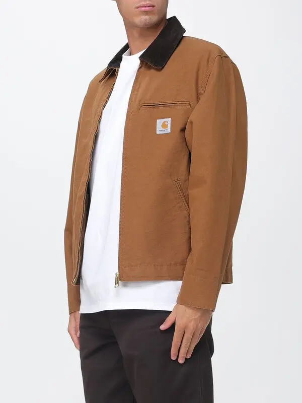 Carhartt Work In Progress Organic Cotton Canvas Detroit Jacket With Velvet Collar