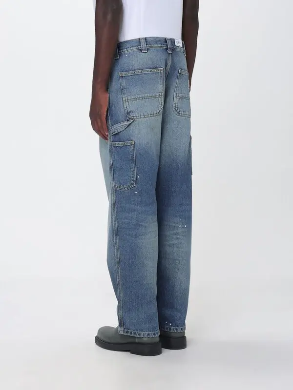 Carhartt Work In Progress Og Single Knee Pant Wide Leg Jeans - Blue