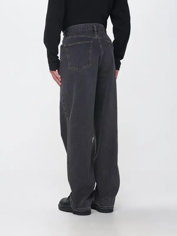 Emporio Armani Mid-rise Straight Fit Jeans In Stretch Cotton Denim