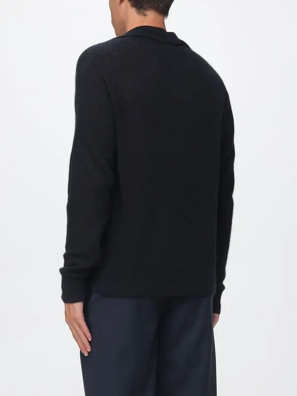 TOM FORD Long-sleeved Polo Shirt In Cashmere Blend With Relaxed Fit