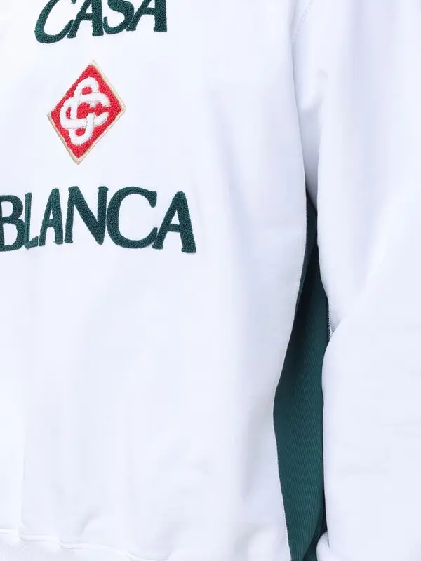 Casablanca Cotton Crewneck Sweatshirt With Logo Print