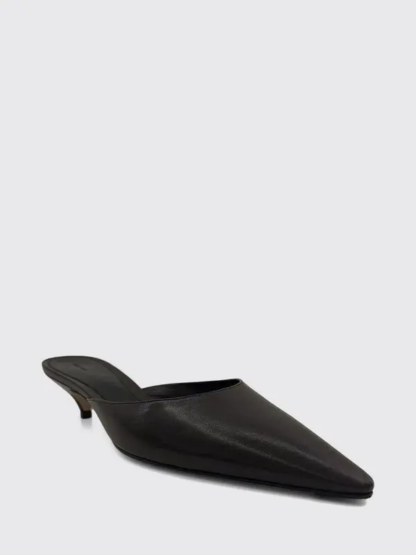THE ROW Leather Mules - Brown