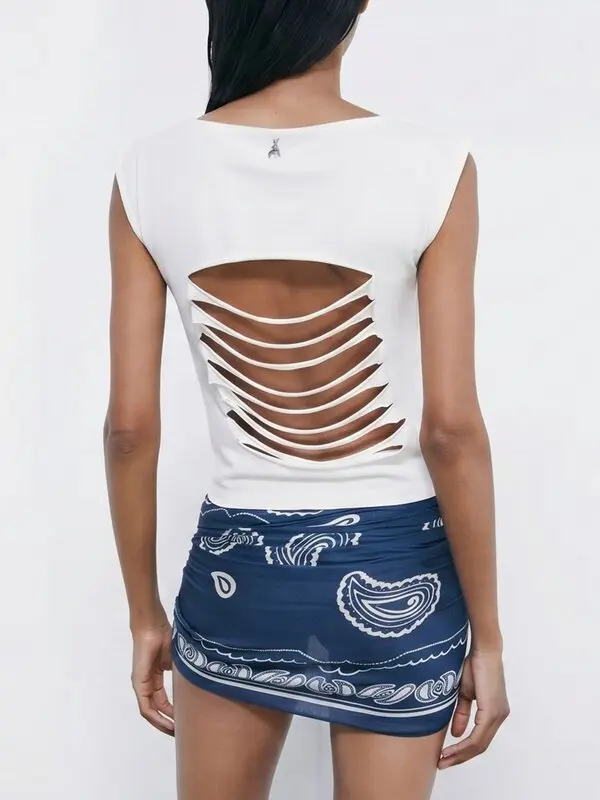 Patrizia Pepe Cut Out Detail Top
