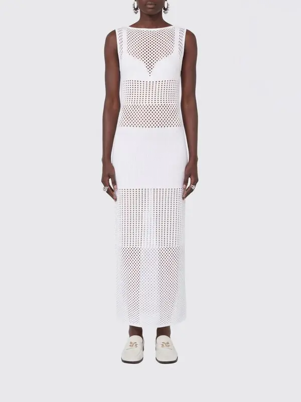Sportmax Sheer Knit Maxi Dress
