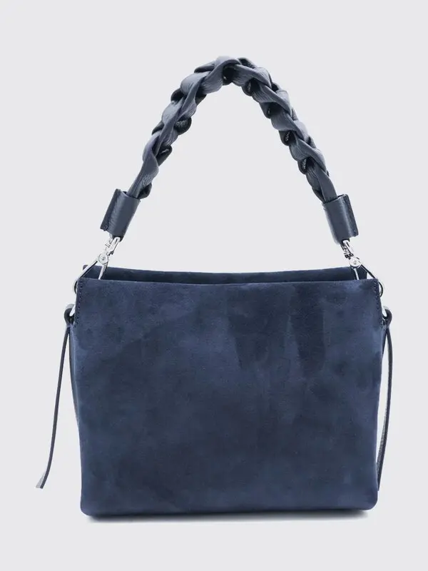 COCCINELLE Boheme Suede Mini Shoulder Bag - Blue