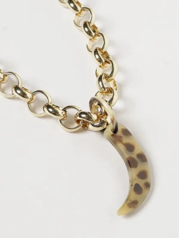 ALLUJEWELS Horn Choker Necklace With Metal Charms