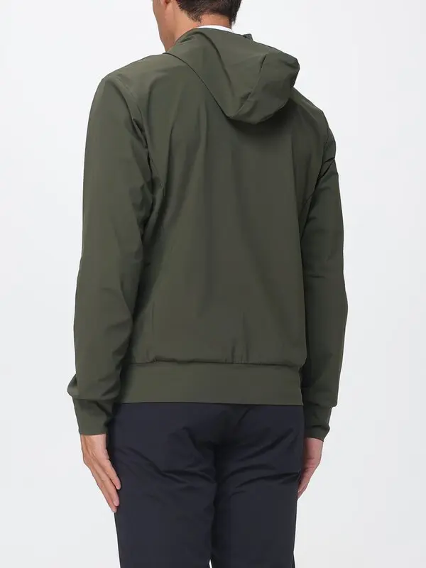 SAVE THE DUCK Luiz Technical Stretch Nylon Zipped Hoodie - Green