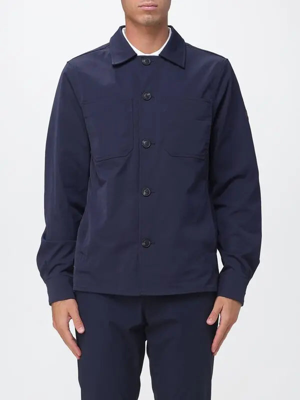 SAVE THE DUCK Basil Water-repellent Technical Fabric Shirt Jacket - Navy