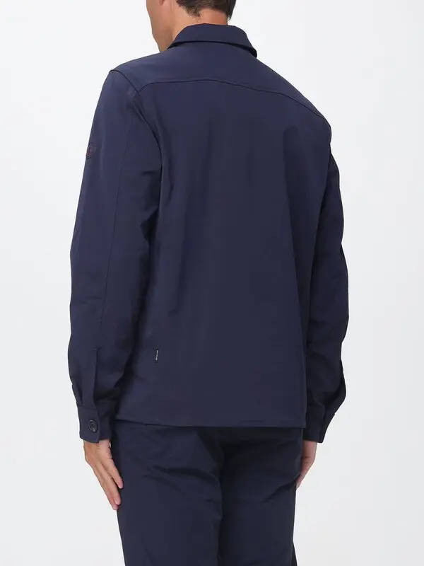 SAVE THE DUCK Basil Water-repellent Technical Fabric Shirt Jacket - Navy
