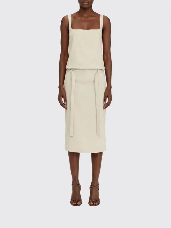 DIESEL® Asymmetrical Midi Dress - Grey