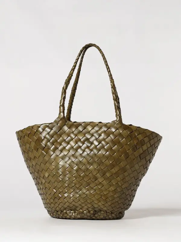 Dragon Diffusion Woven Leather Shoulder Bag