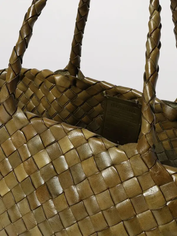 Dragon Diffusion Woven Leather Shoulder Bag