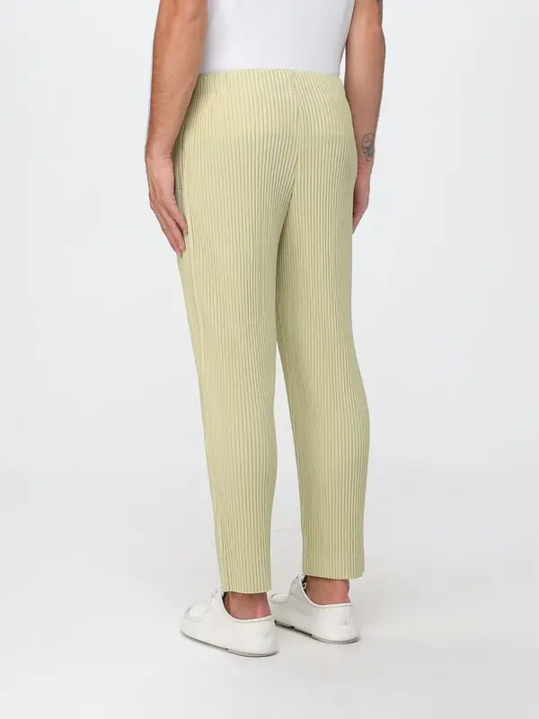 Issey Miyake Homme Plissé Pleated Slim Fit Trousers