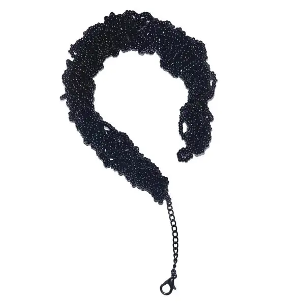 DOPAMINE FIX BY MARTINA NUNEZ Knotorious Chunky Beaded Bracelet - Black