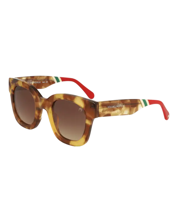 Dolores Promesas Square Frame Sunglasses - Brown