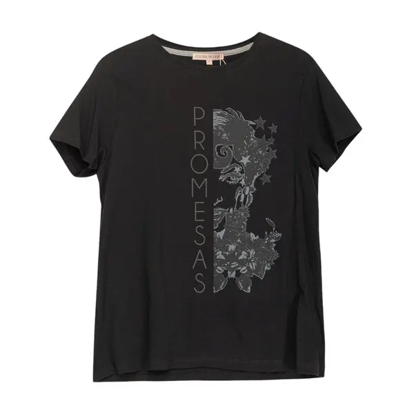 DOLORES PROMESAS Illustrated T-shirt Promises
