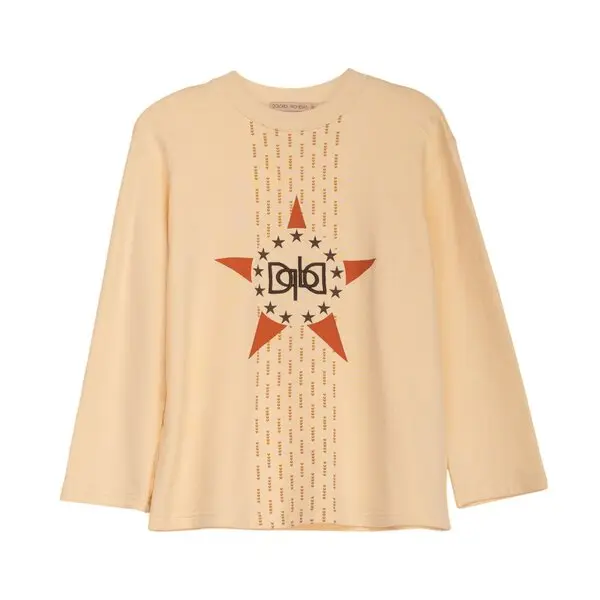 DOLORES PROMESAS Cream Star T-shirt