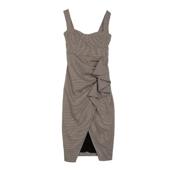 DOLORES PROMESAS Draped Pichi Dress