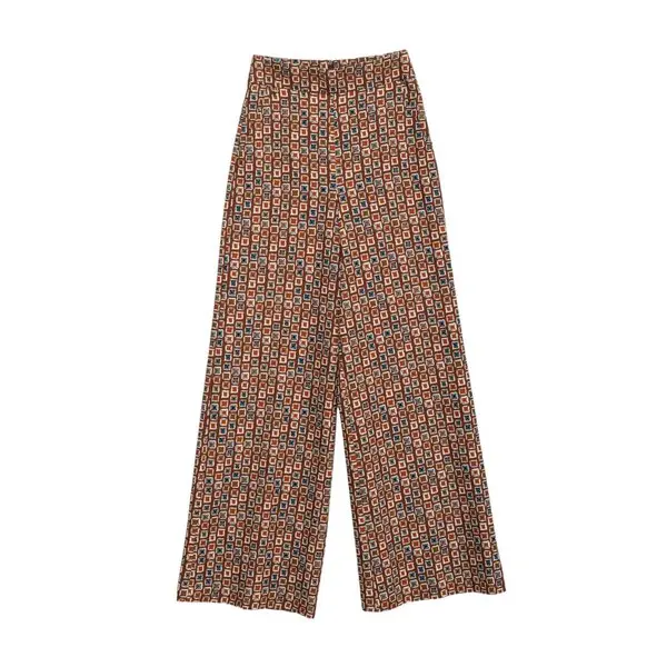 DOLORES PROMESAS Manuela Geometric Print Pants
