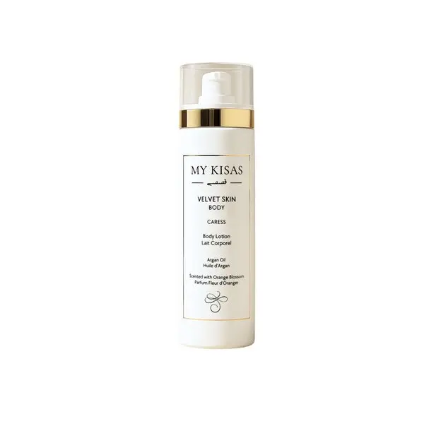 MY KISAS Caress Body Cream With Argan Oil, Beeswax Scented With Orange Blossom - White