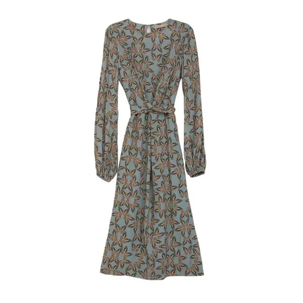 DOLORES PROMESAS Butterflies Midi Dress