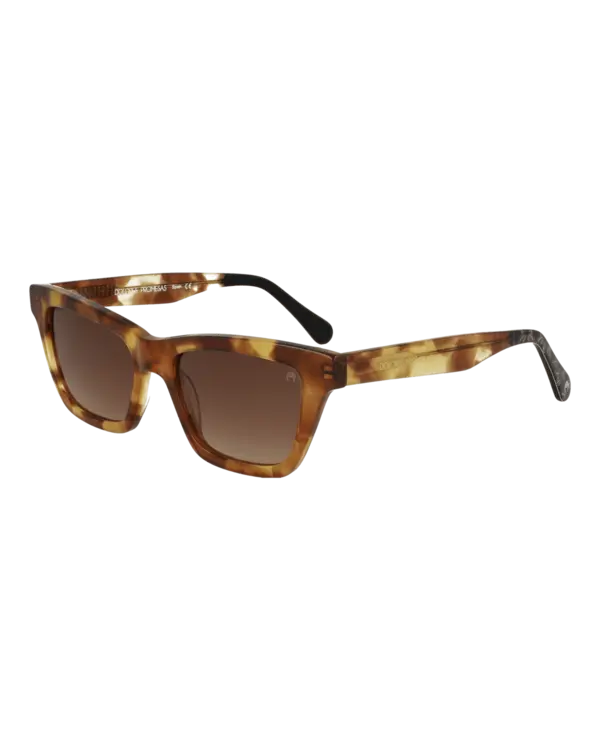 Dolores Promesas Tortoiseshell Butterfly Print Sunglasses - Gold/black