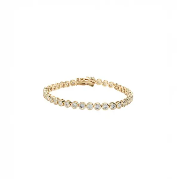 MISS CECILIA Gold / Silver Bubble Tennis Bracelet - Gold/silver