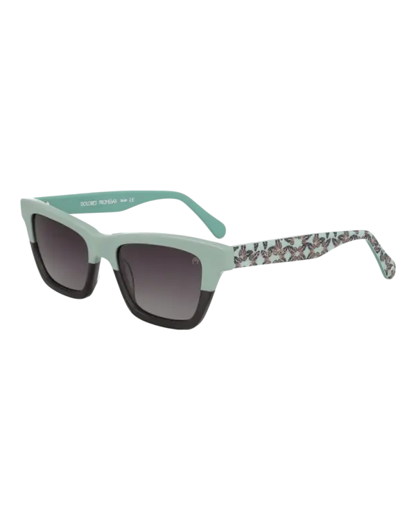 DOLORES PROMESAS Blue / Black Black, Turquoise Butterfly Patterned Beveled Spectacle With Peak Trend