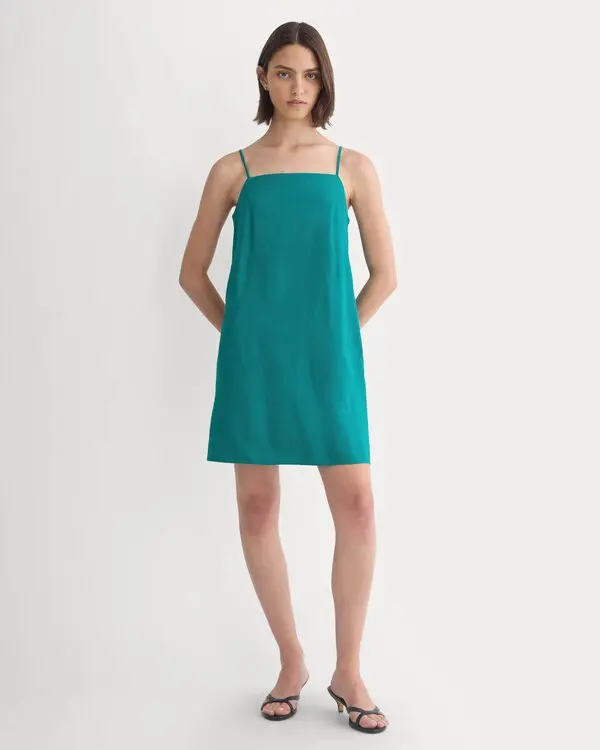 Everlane Mini Shift Dress, Stretch Linen Size