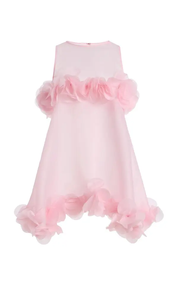 MARLIES GRACE Floral Embellished Organza Top - Pink