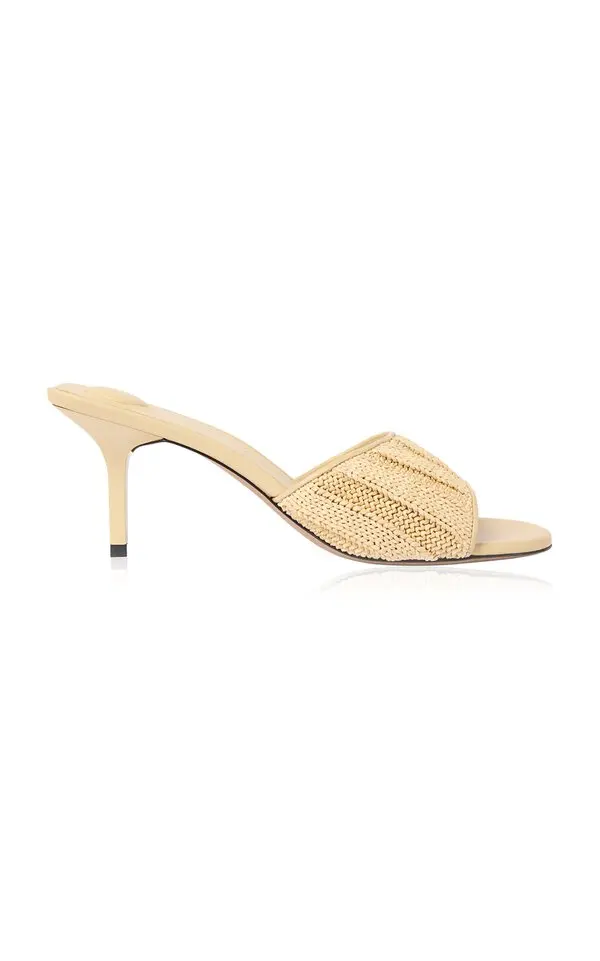Jacquemus Les Mules Cubisto Heeled Mules - Yellow