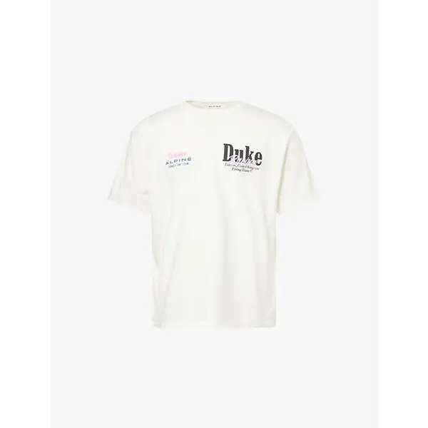 DUKE + DEXTER Alpine Formula One Logo Cotton T-shirt