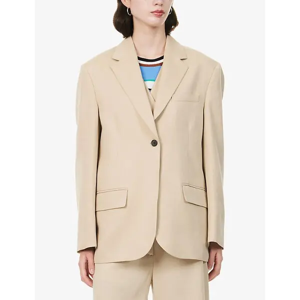 ME+EM Icon Oversized Linen-blend Blazer