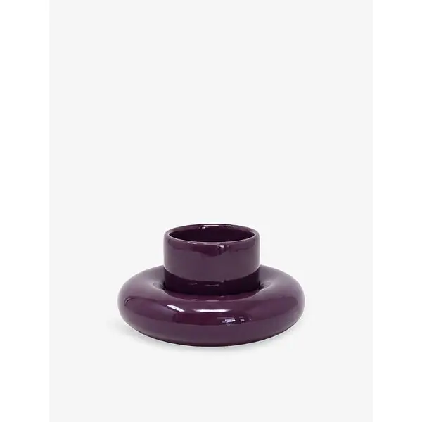 GUSTAF WESTMAN Chunky Earthenware Cup And Saucer - Purple
