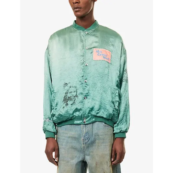 PALY HOLLYWOOD Jims Souvenir Satin Jacket