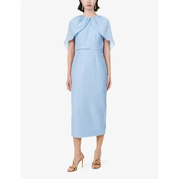 Roland Mouret Cape Colum Midi Dress