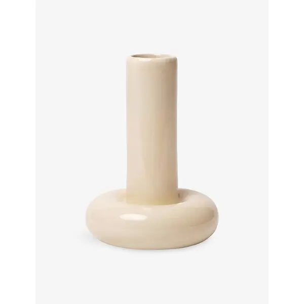 GUSTAF WESTMAN Chunky Earthenware Candle Holder - Cream