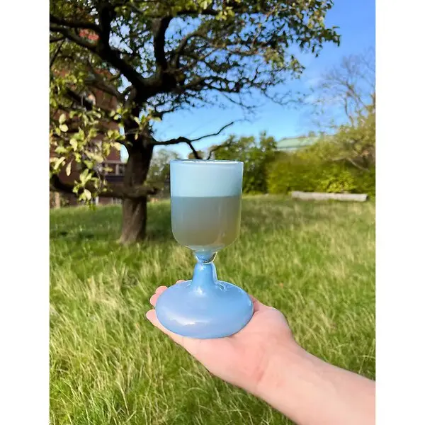 GUSTAF WESTMAN Chunky Beer Glass - Light Blue