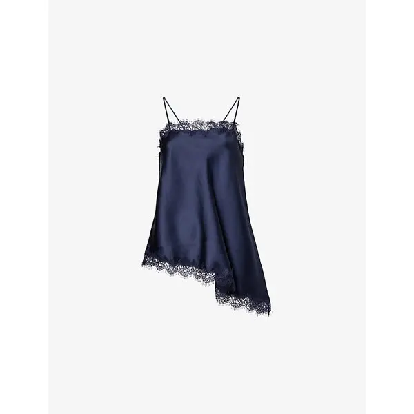 DAMSON MADDER Tansy Lace-trim Satin Cami Top