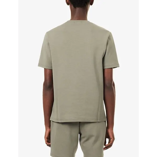 ARNE Contrasting-trim Short-sleeve Cotton-blend T-shirt