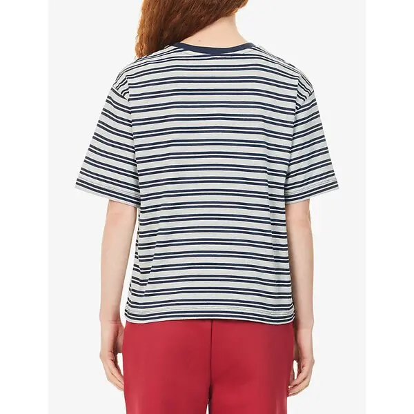 THE COUTURE CLUB Striped Cotton-jersey T-shirt