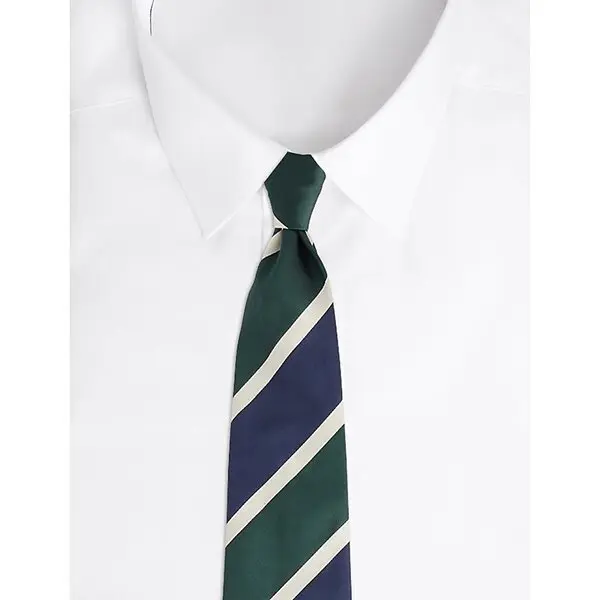 Dunhill Grenadine Club Striped Silk Tie