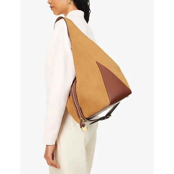 Stella McCartney Appaloosa Soft Woven Bucket Bag - Brandy