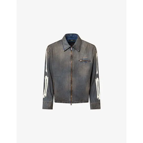 Amiri Lea Bones Denim Jacket