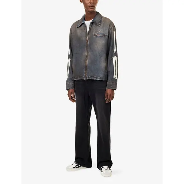 Amiri Lea Bones Denim Jacket