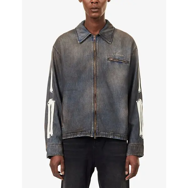 Amiri Lea Bones Denim Jacket