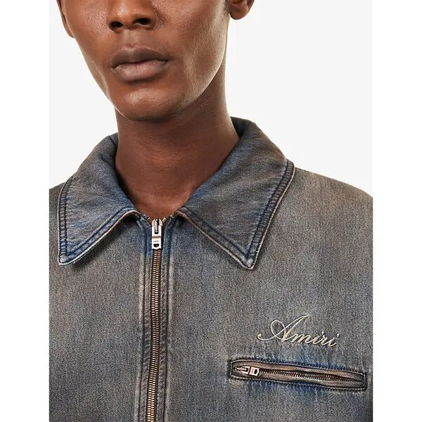 Amiri Lea Bones Denim Jacket