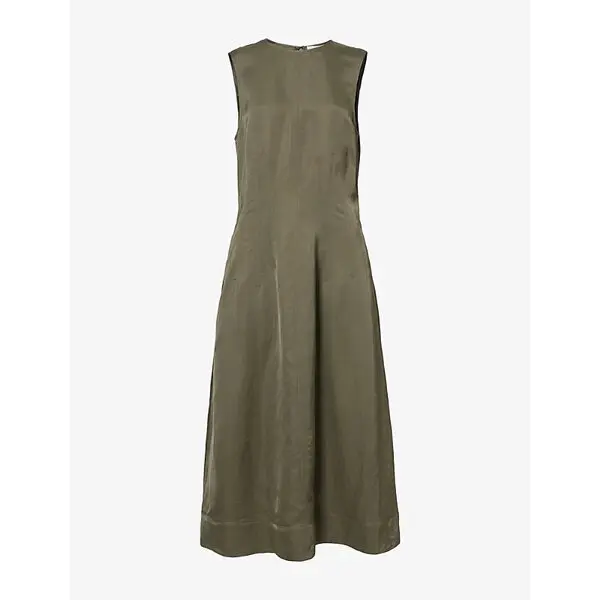 TWP Sleeveless Crew Neck Midi Dress