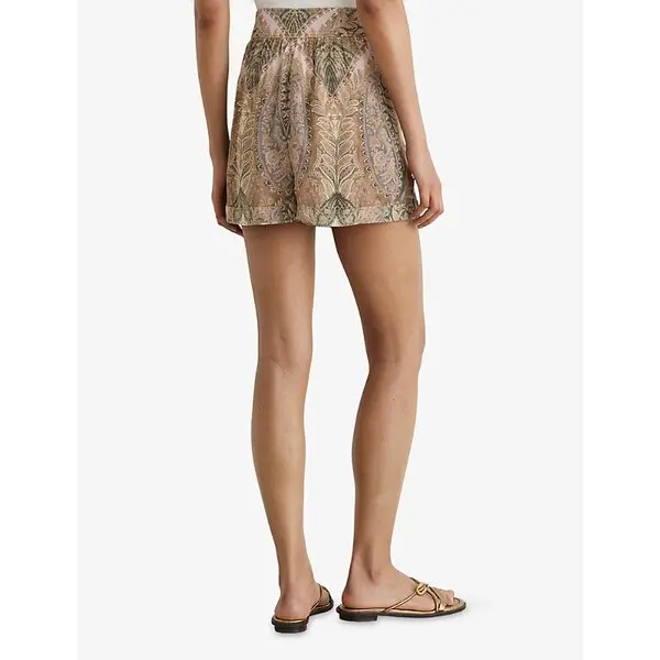 REISS Neave Paisley-print Woven Shorts