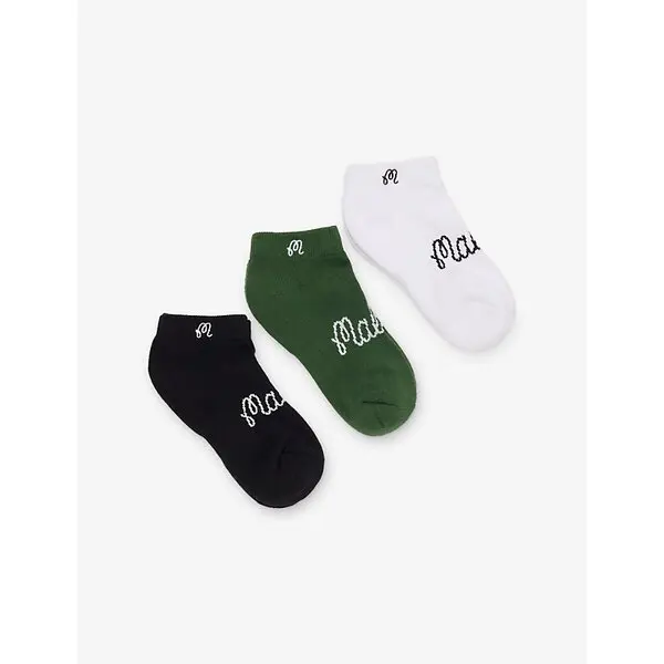 MALBON Set Of Three Cotton-blend Socks
